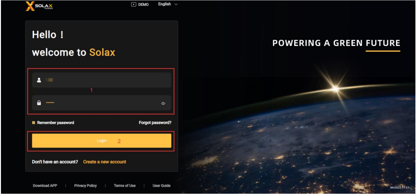 SolaX Cloud V5 Web Manuale d'uso